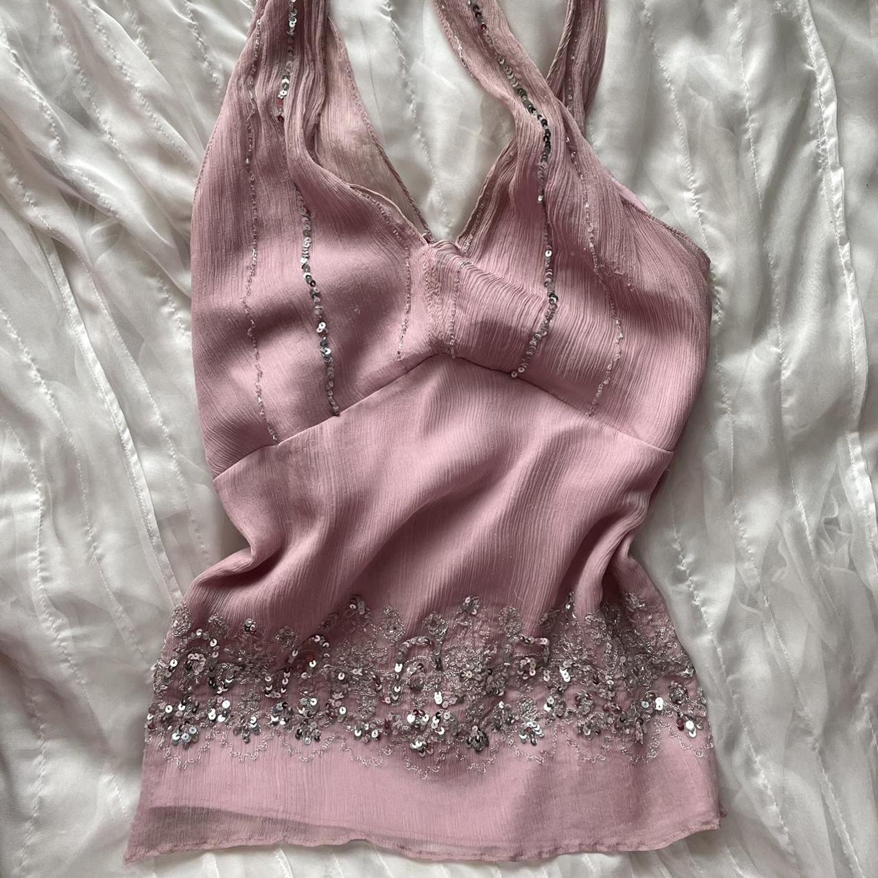 Pink sequin top 💕 #princesstop #princess #pink - Depop