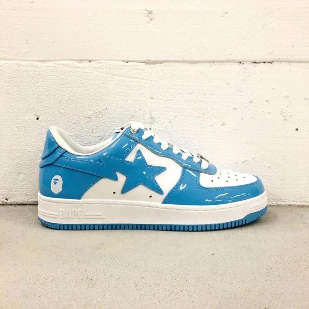 BAPE Men's Blue Trainers | Depop
