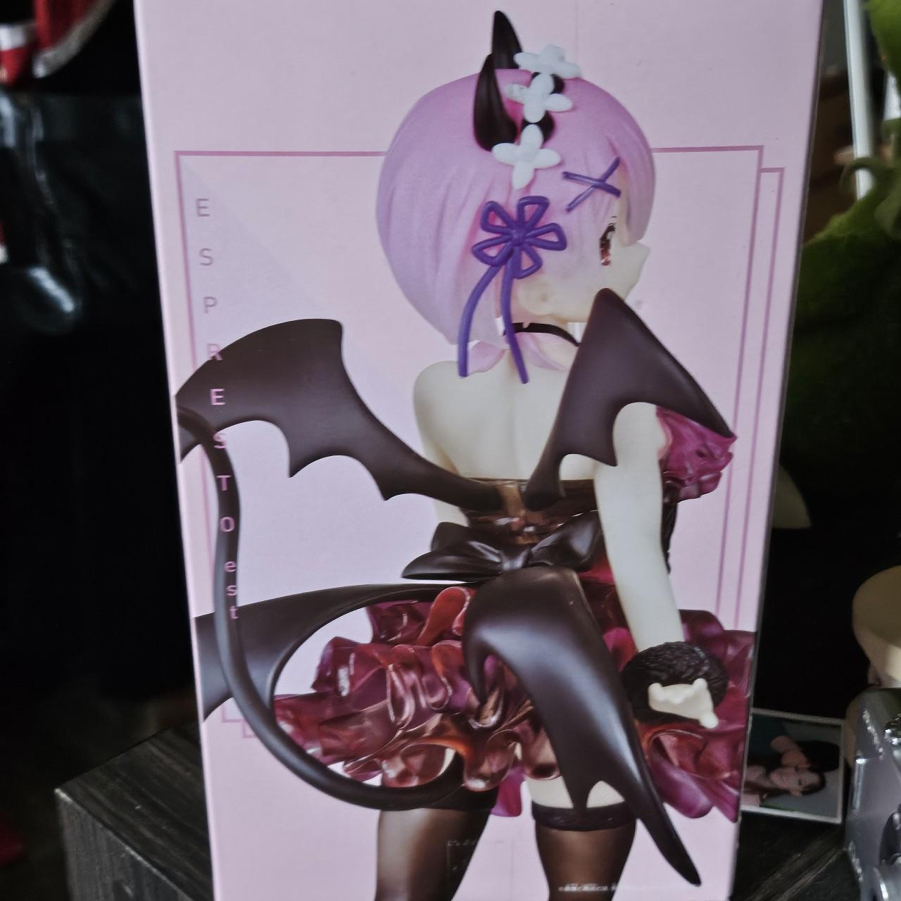 Re zero Ram gothic lolita devil anime figure in box-... - Depop