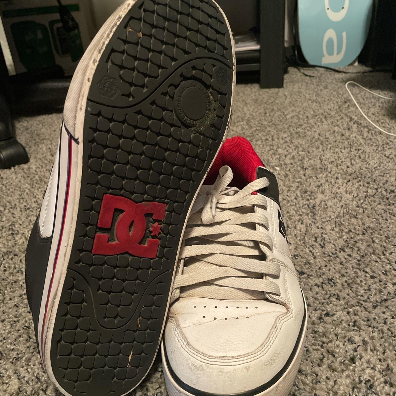 cool white and red dcs just switched the style up :x... - Depop
