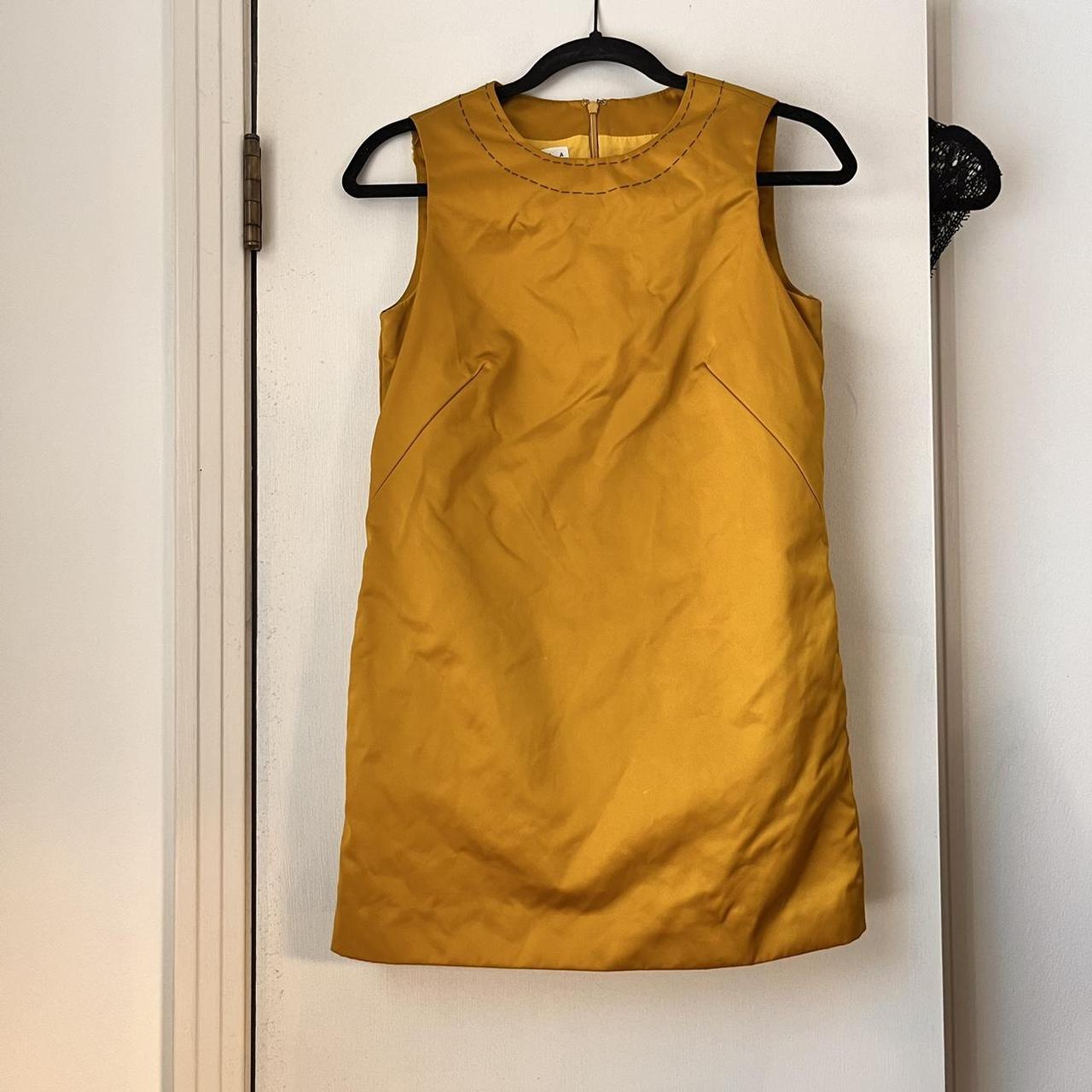 Metallic Gold/Yellow Trademark Mini Dress. A few... - Depop