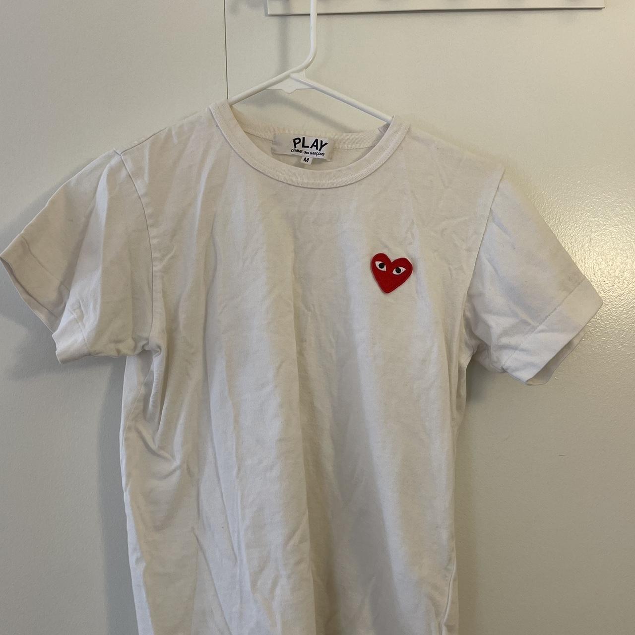 CDG play tee - Depop