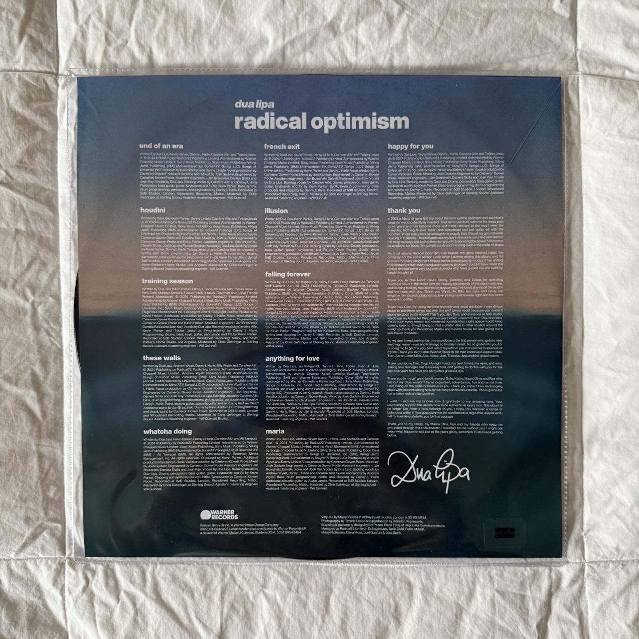 Dua Lipa – Radical Optimism – 12” Vinyl • Spotify... | Depop