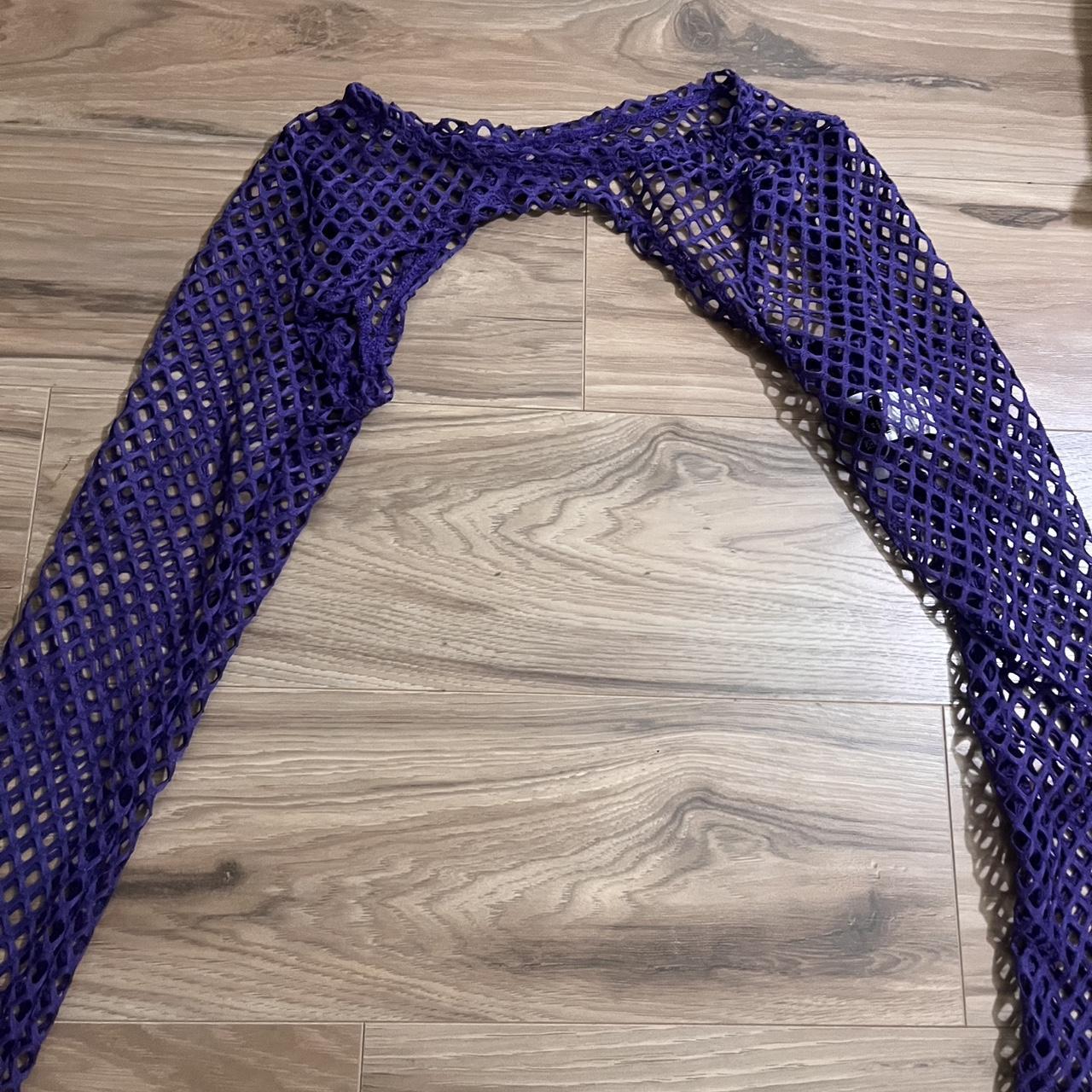 Blue fishnet top #festivalvibes | Depop