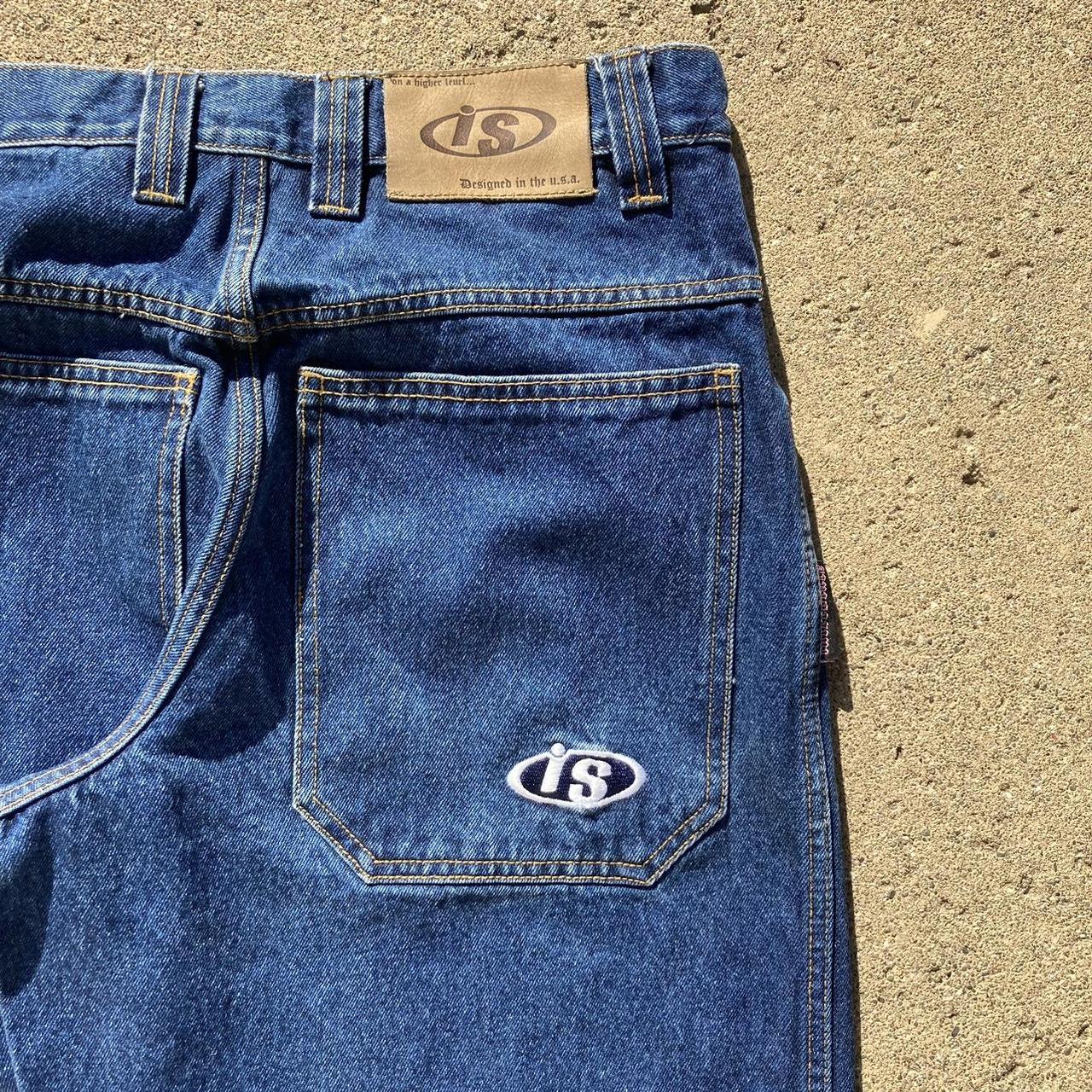 Interstate Jeans -tagged Sz 30 -measures 30x30 -leg... - Depop