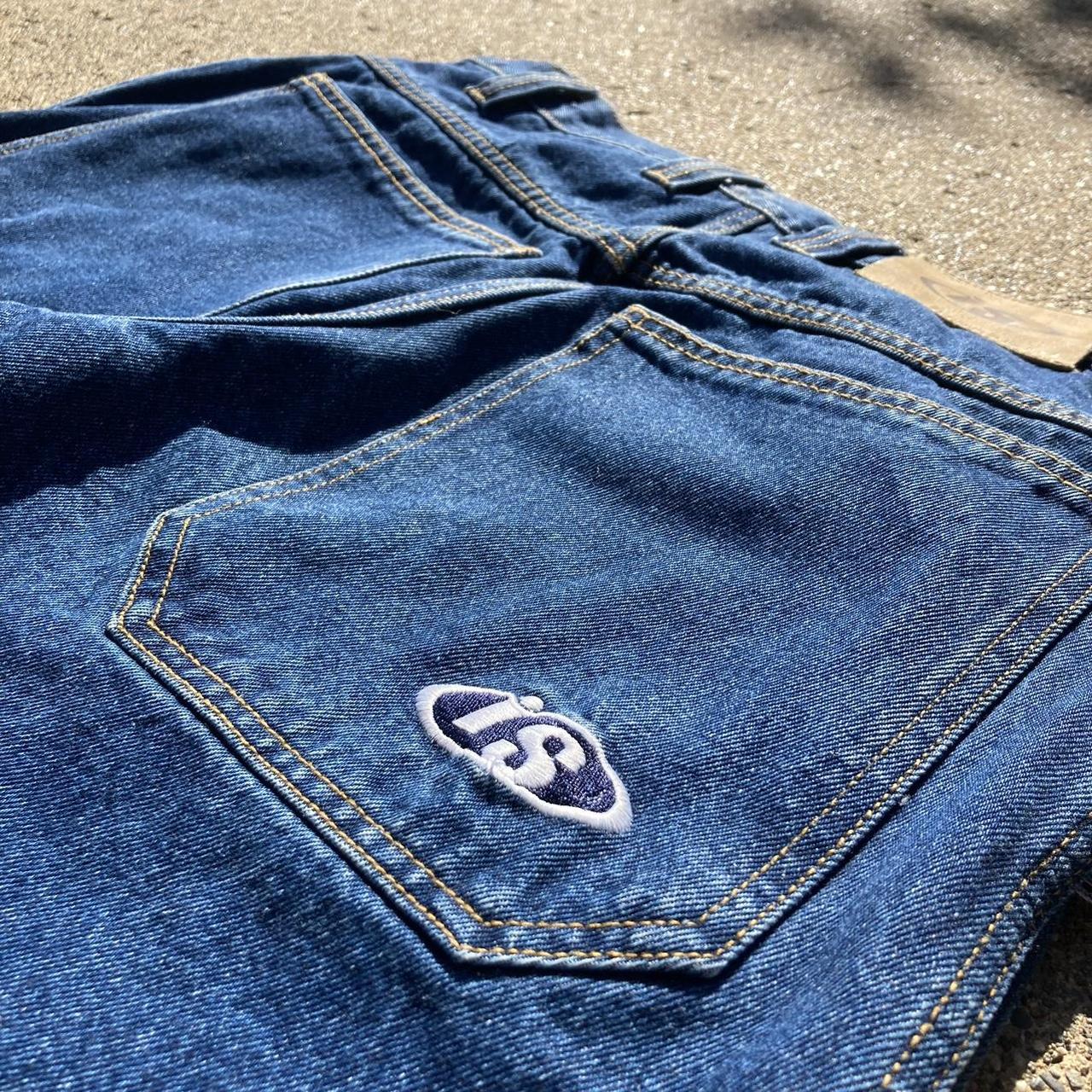 Interstate Jeans -tagged Sz 30 -measures 30x30 -leg... - Depop