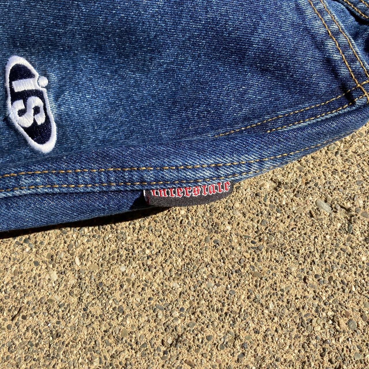 Interstate Jeans -tagged Sz 30 -measures 30x30 -leg... - Depop