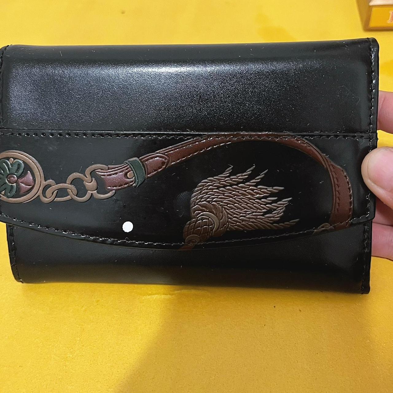 Leather Vera Pelle Passport Wallet - Depop