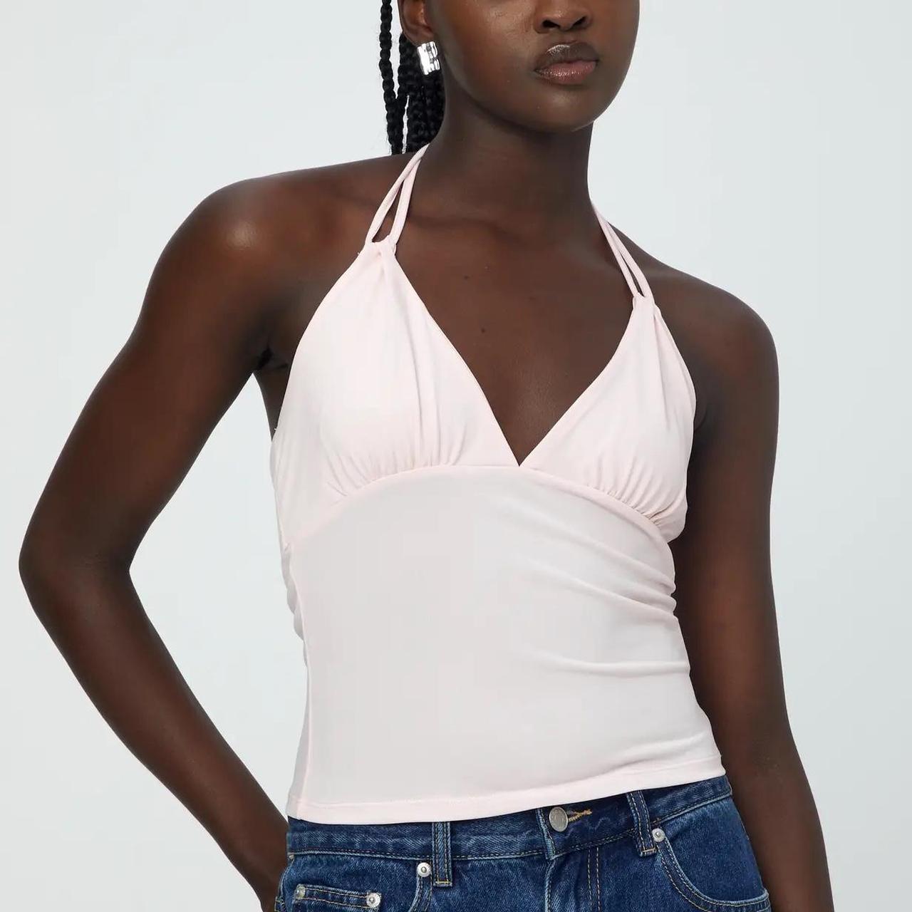 glassons pink tie up top never worn before (brand new) - Depop