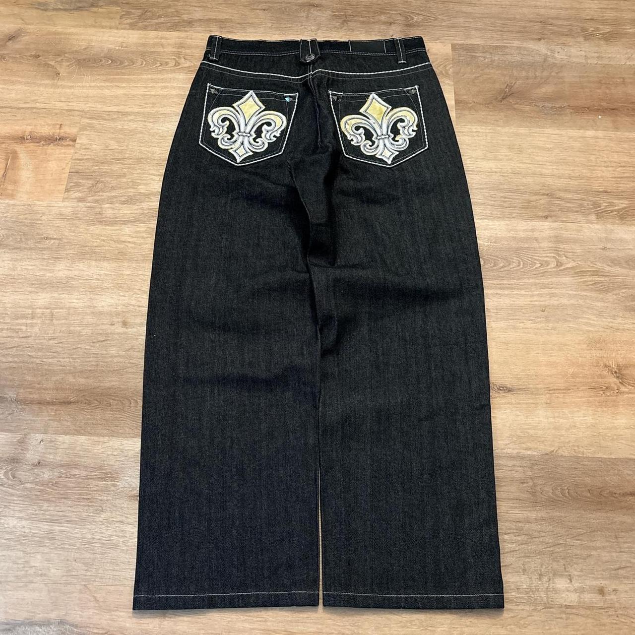 vintage 00s “basic code” embroidered spade ultra... - Depop