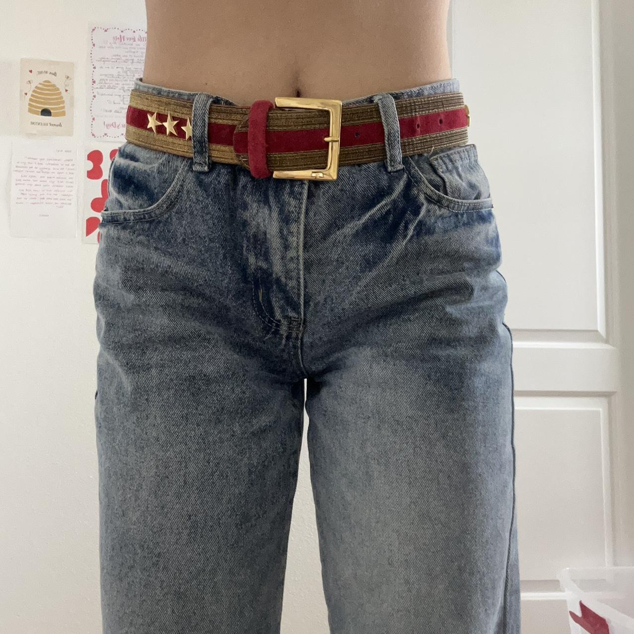 Red & Gold Star belt! Full length of the belt is: 33” - Depop