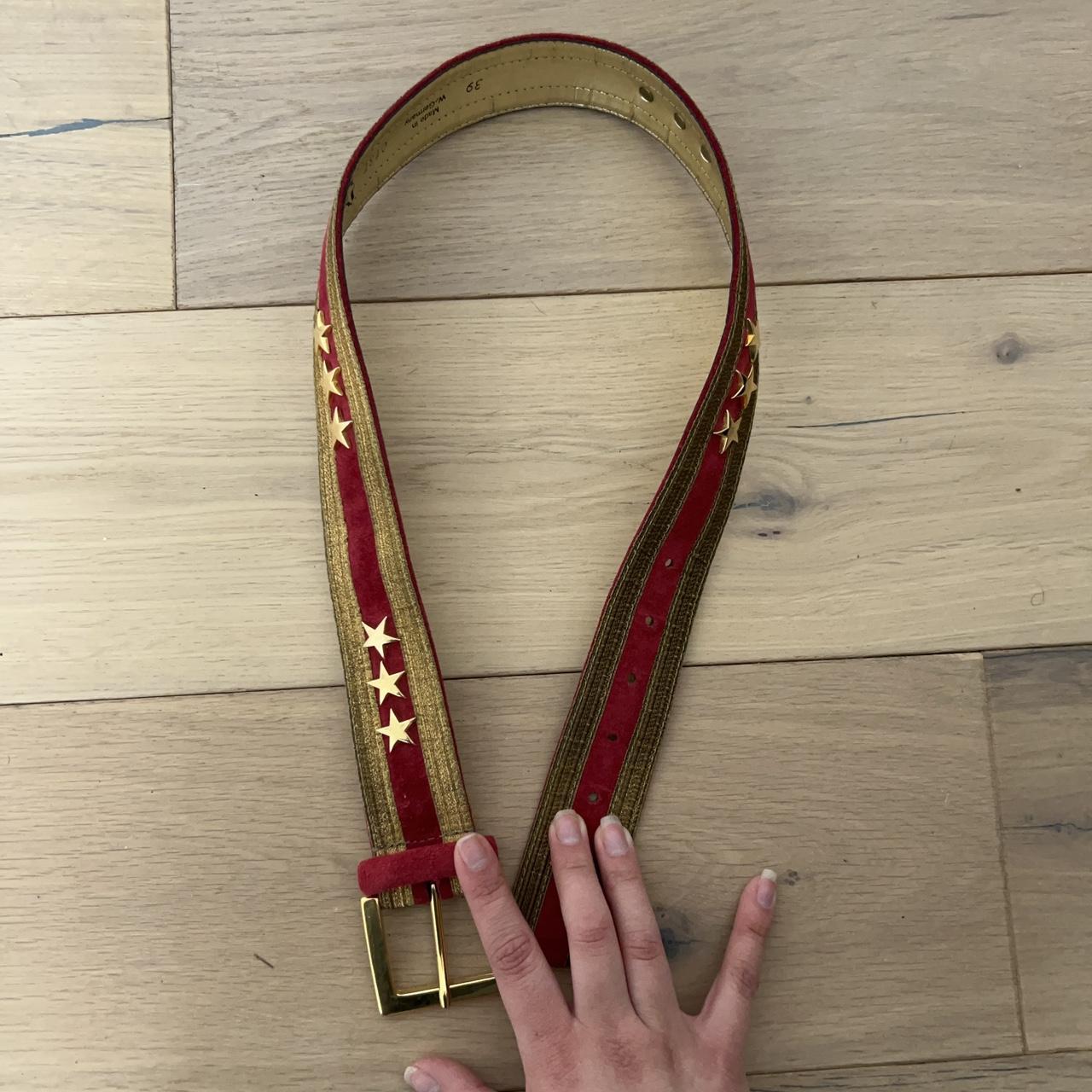 Red & Gold Star belt! Full length of the belt is: 33” - Depop