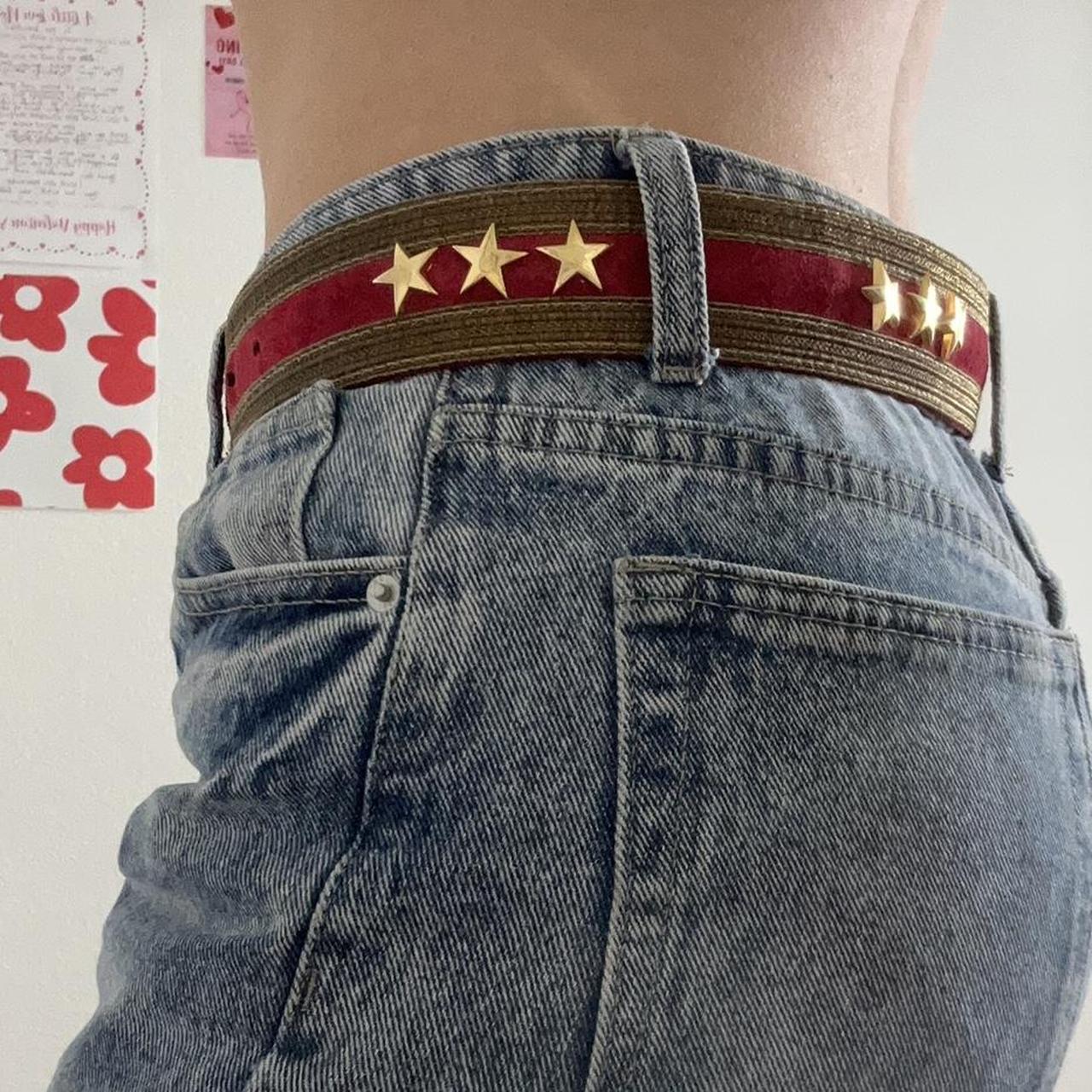 Red & Gold Star belt! Full length of the belt is: 33” - Depop