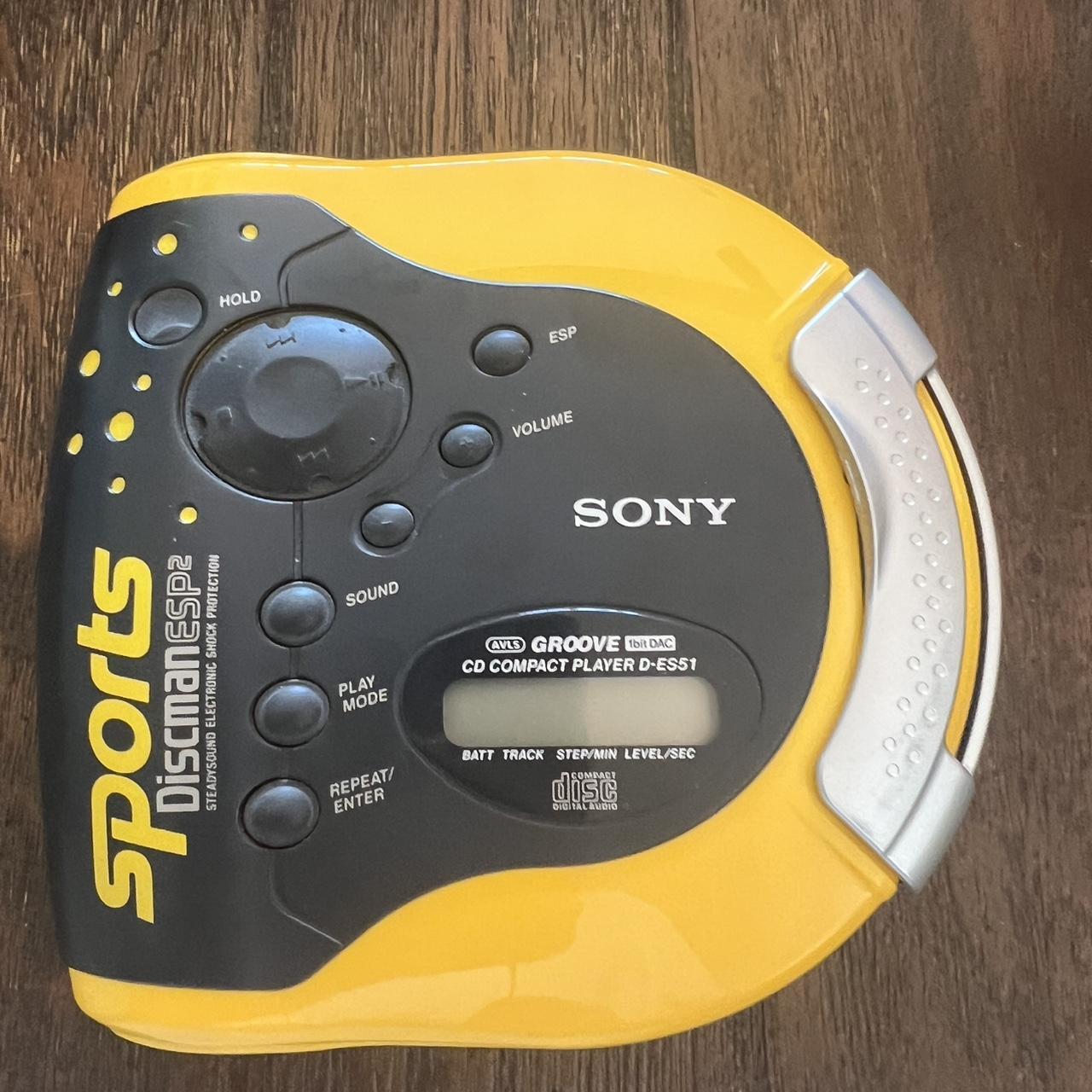 1999 Sony Discman ESP2 CD player in yellow and... | Depop