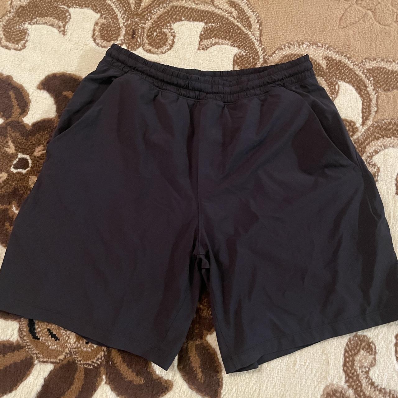 Black Lululemon Shorts - 7 inch inseam - no tags but... - Depop