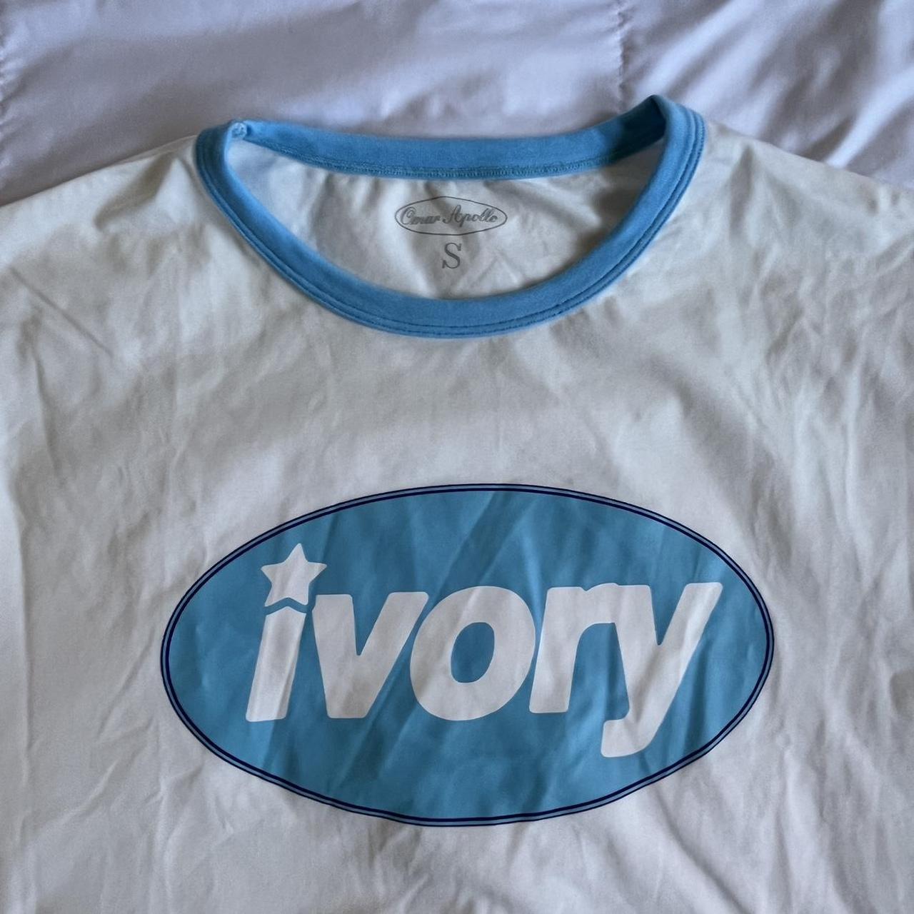 Omar Apollo Ivory Merch Ringer Tee never worn size... - Depop