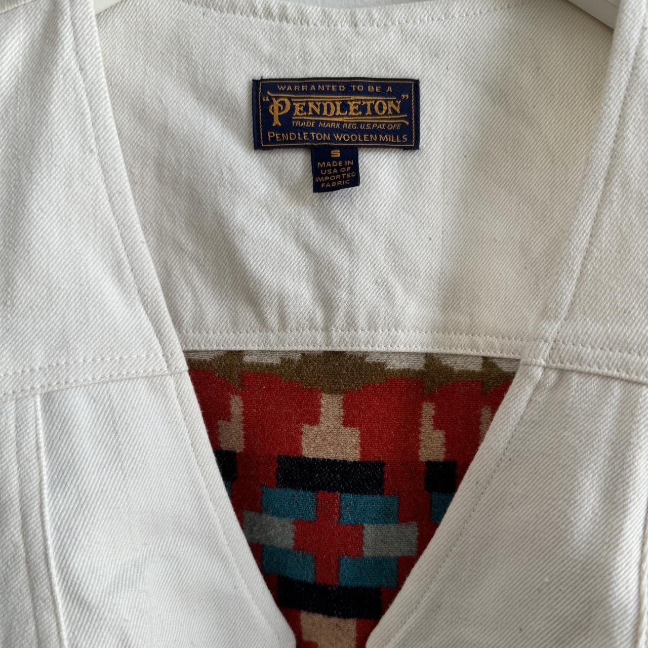 Cute little Pendleton vest with wool lining - Depop