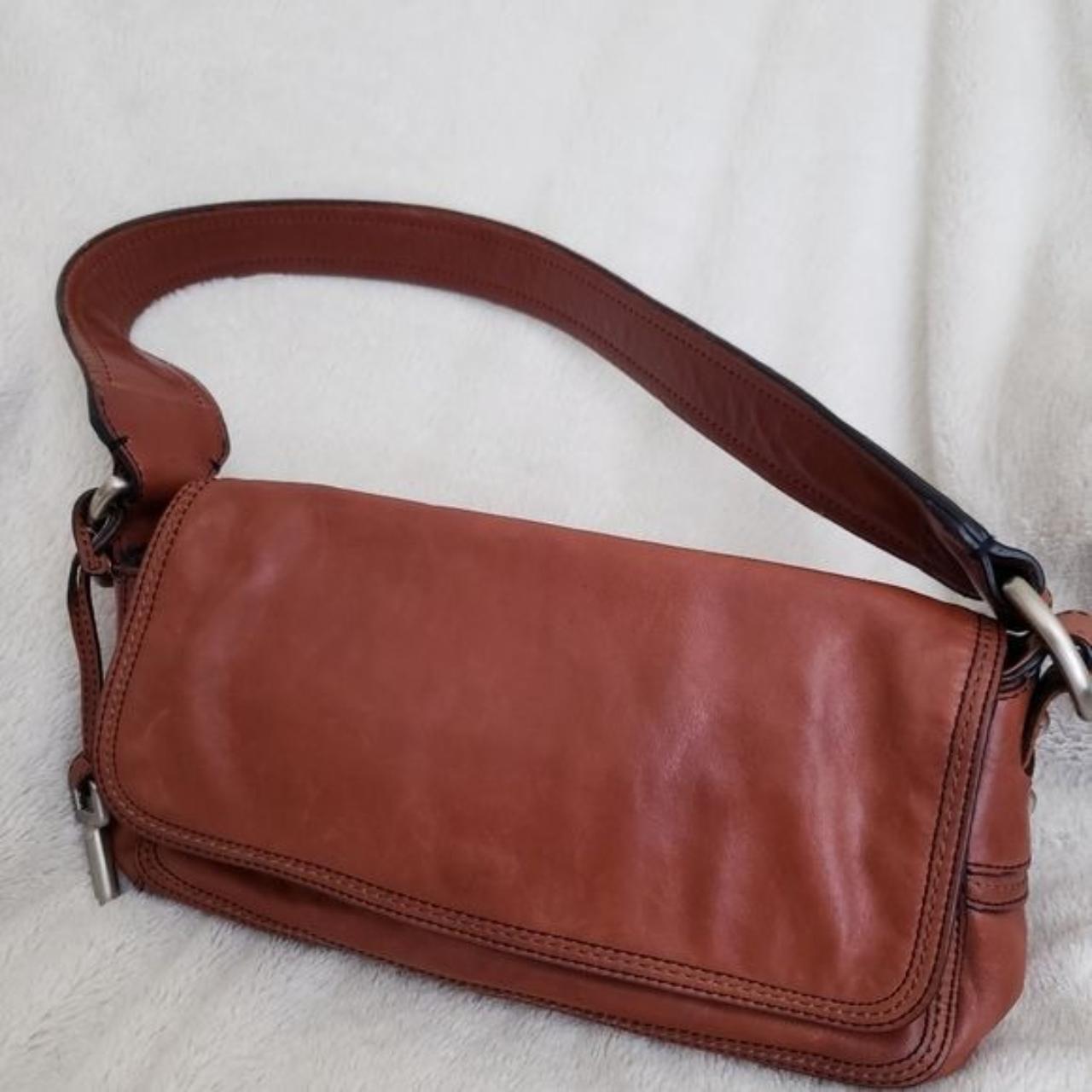 Fossil Tan Leather Hobo Shoulder Bag Really good... - Depop