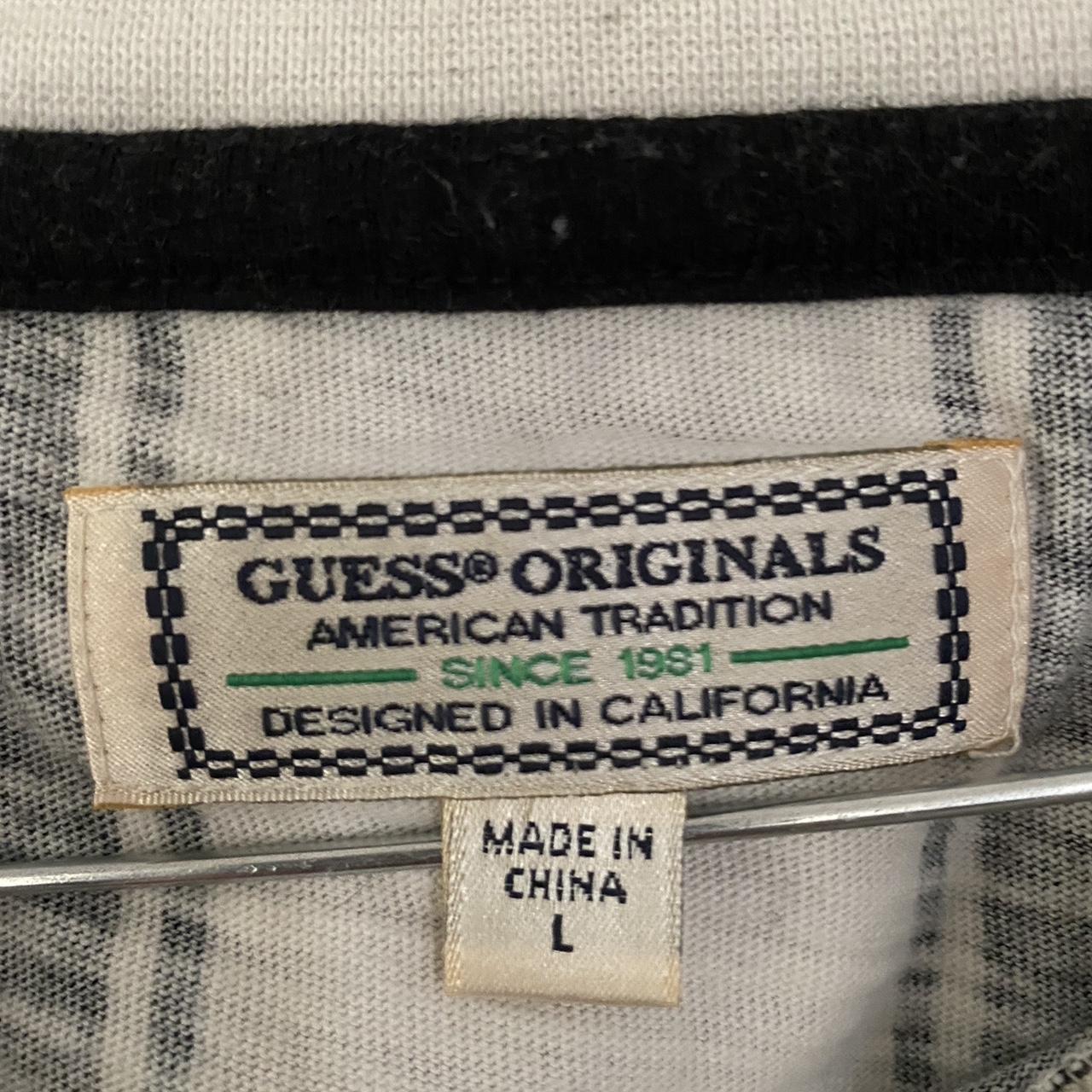 GUESS LA men’s striped T-shirt Excellent condition,... - Depop