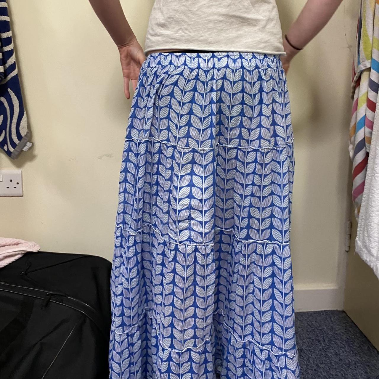 Long summery skirt Hoboko - probably fits about 5:3... - Depop