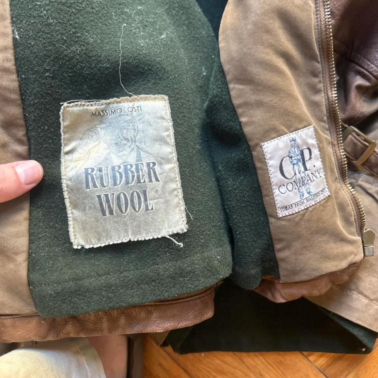 EXTREMELY RARE 1990 CP COMPANY RUBBER WOOL BROWN... - Depop