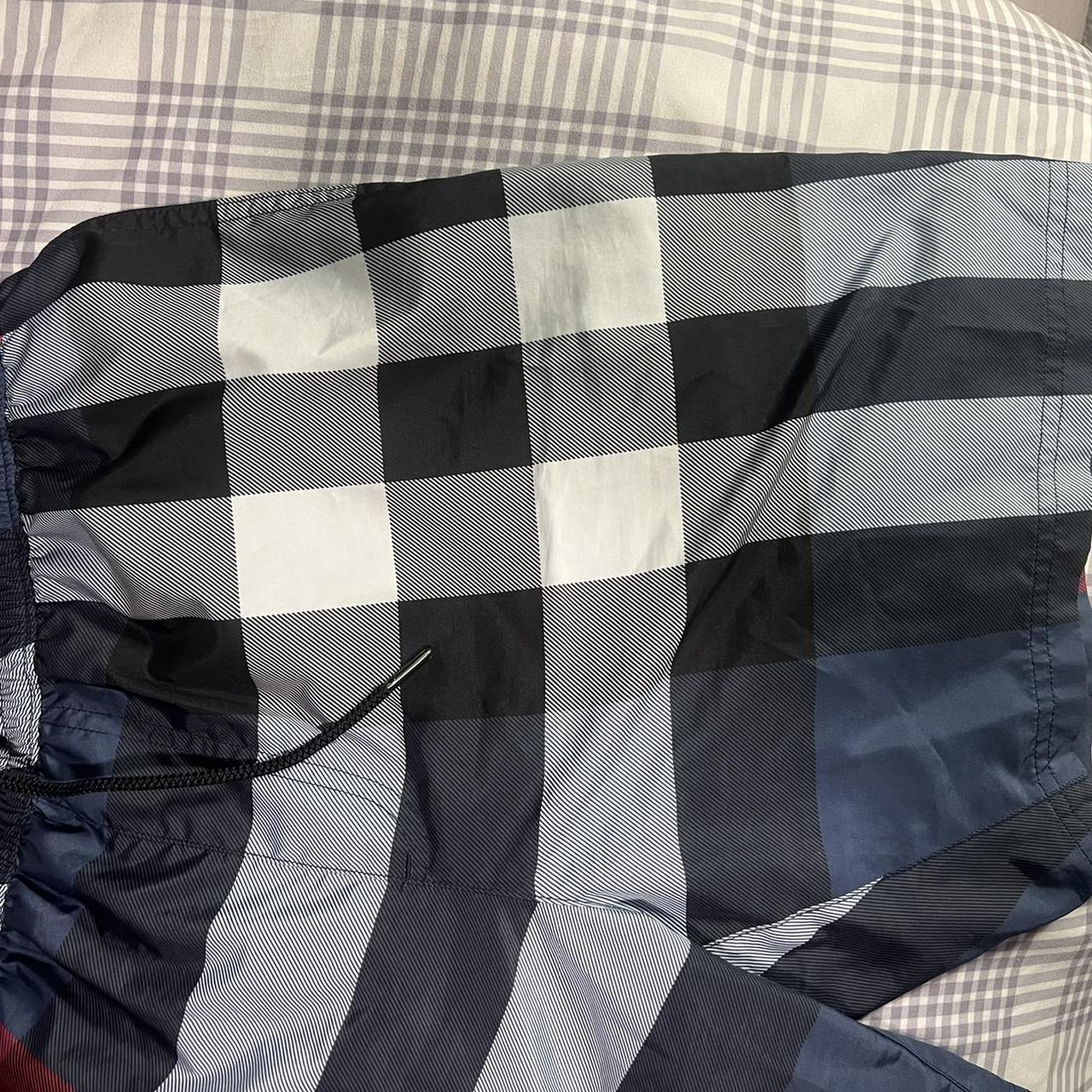 Blue classic Burberry checkered shorts Untouched... - Depop
