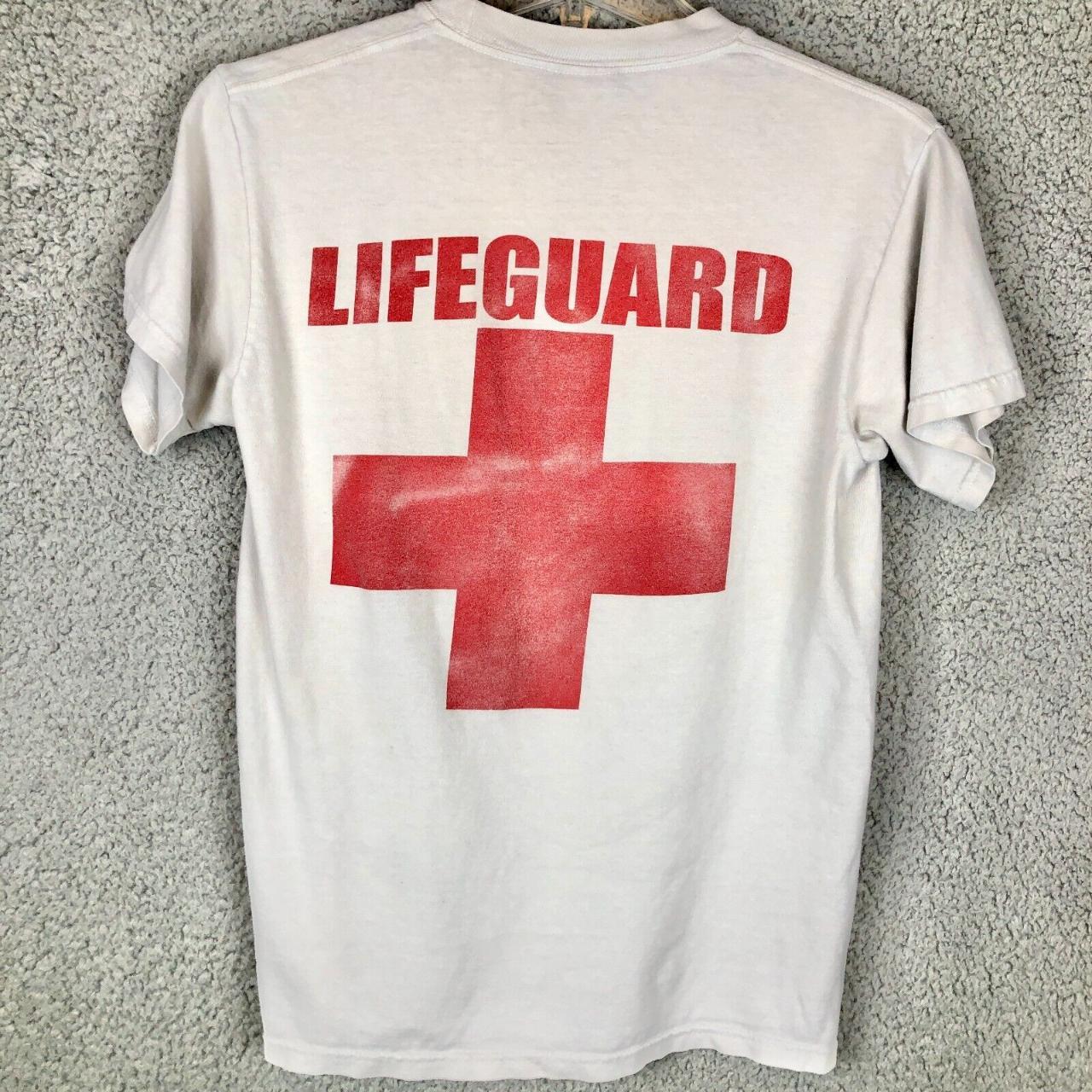 Vintage 90s LIFEGUARD Camp Adventure T Shirt Size... - Depop