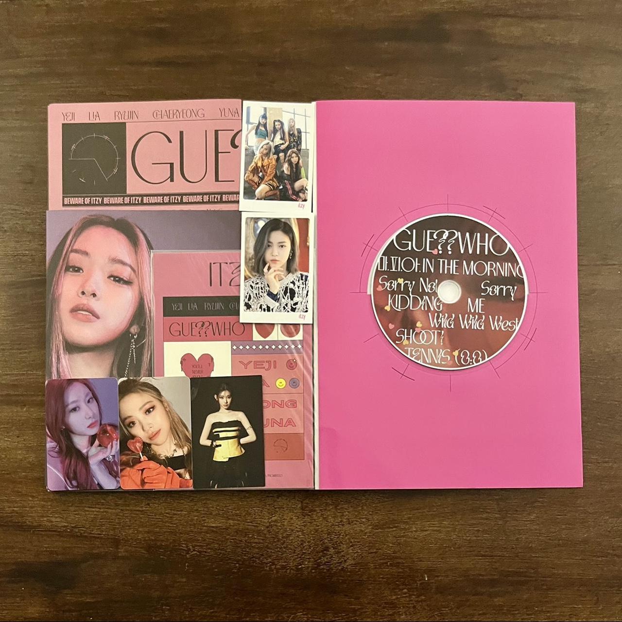 ITZY Guess Who Album Day Ver. Has all inclusions... - Depop