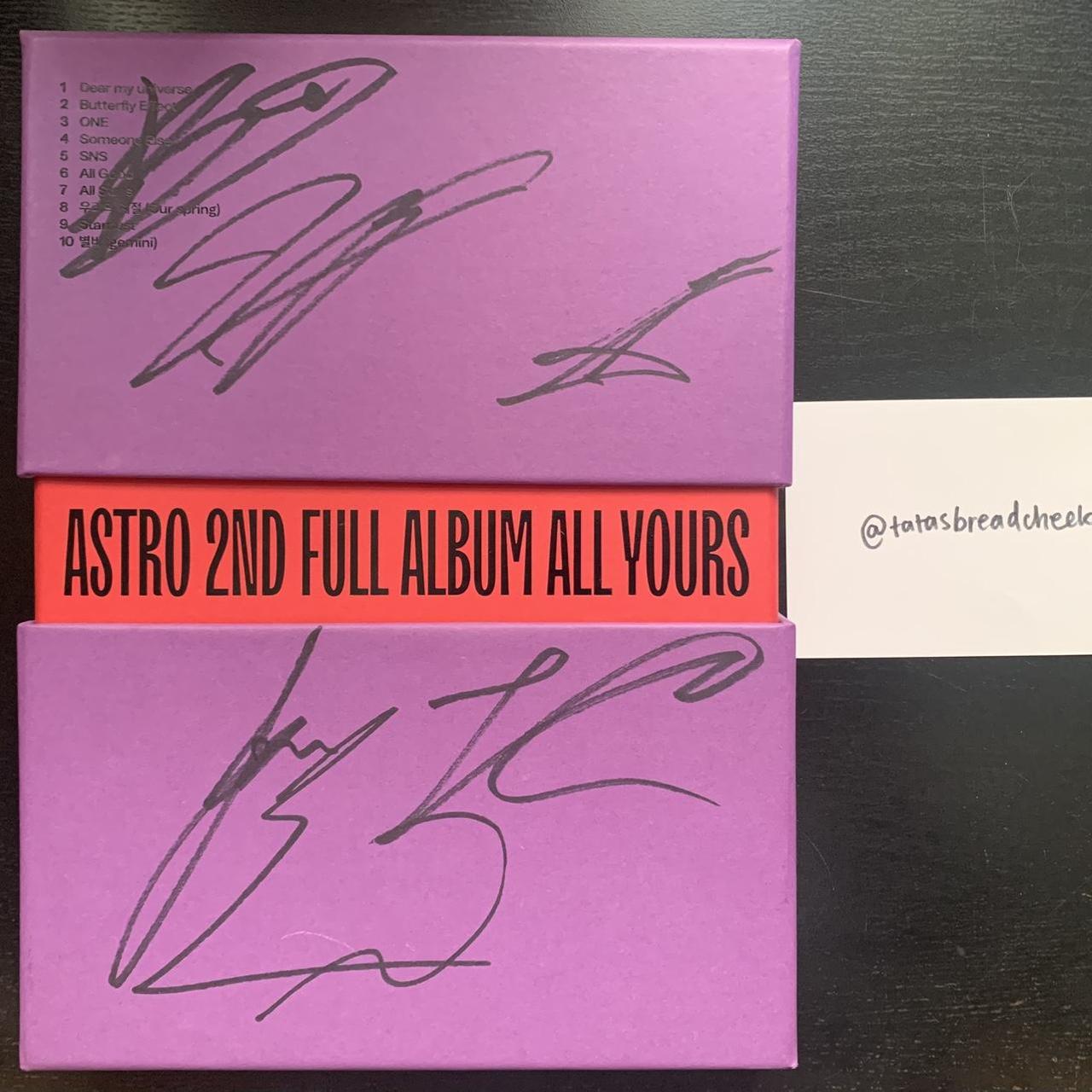 wts rare astro signed album includes all inclusions... - Depop