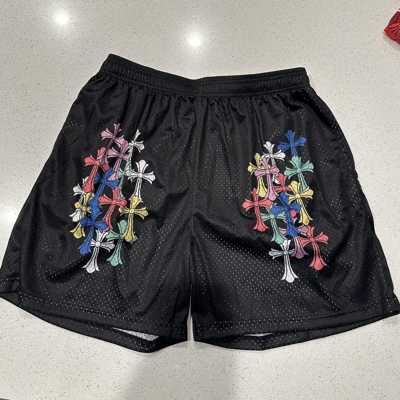 multi melrose cross mesh shorts - high quality mesh... - Depop