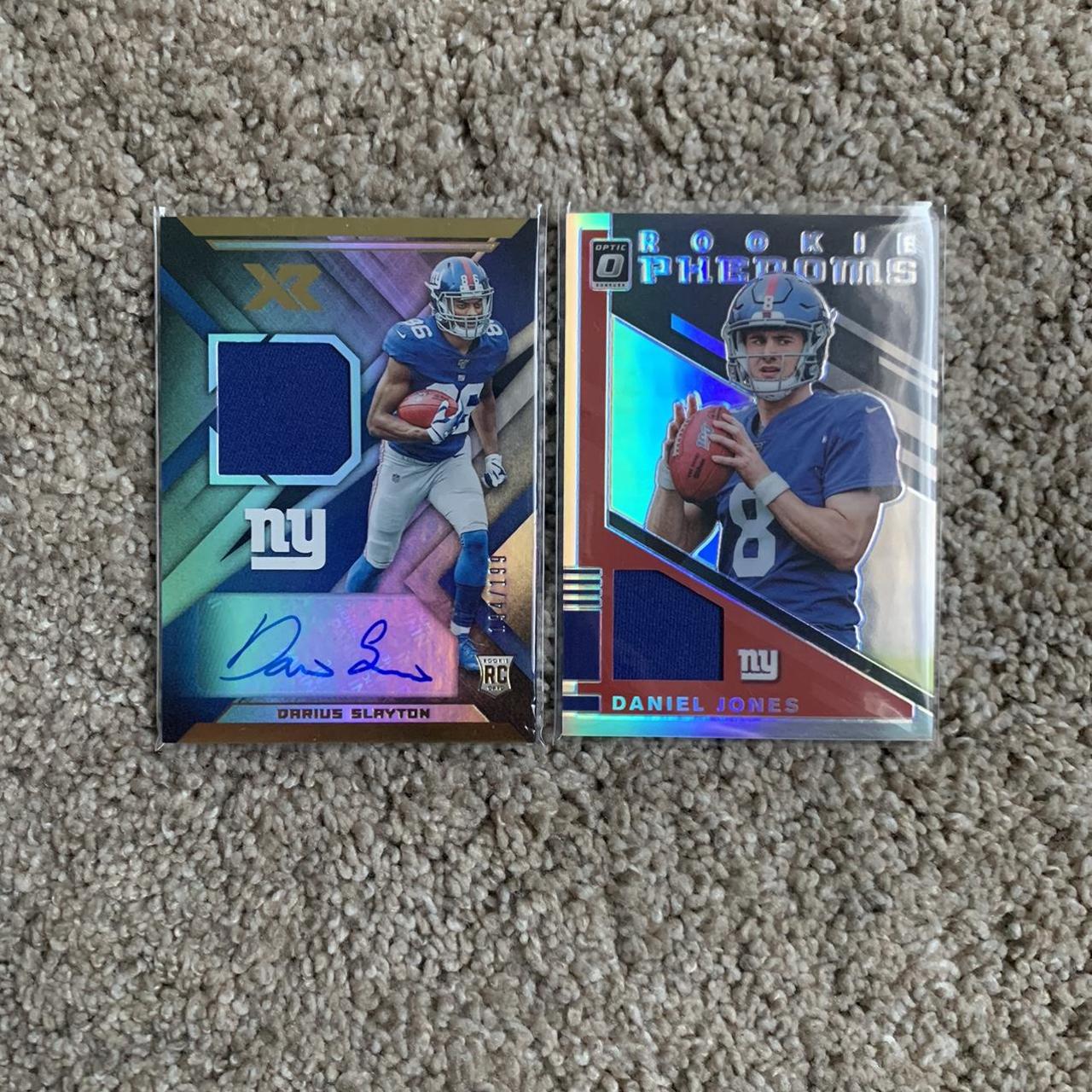 New York Giants Rookie Relic Lot (2) 2019 Panini... - Depop