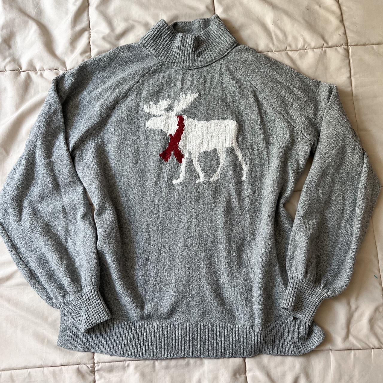 moose sweater 🫎🍂 the cutest sweater for fall/... - Depop