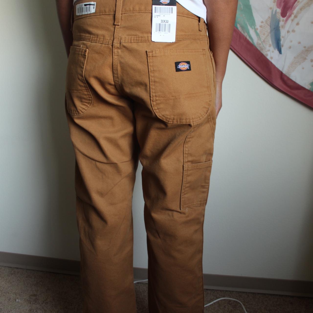 Dickies Mens Tan Trousers Depop