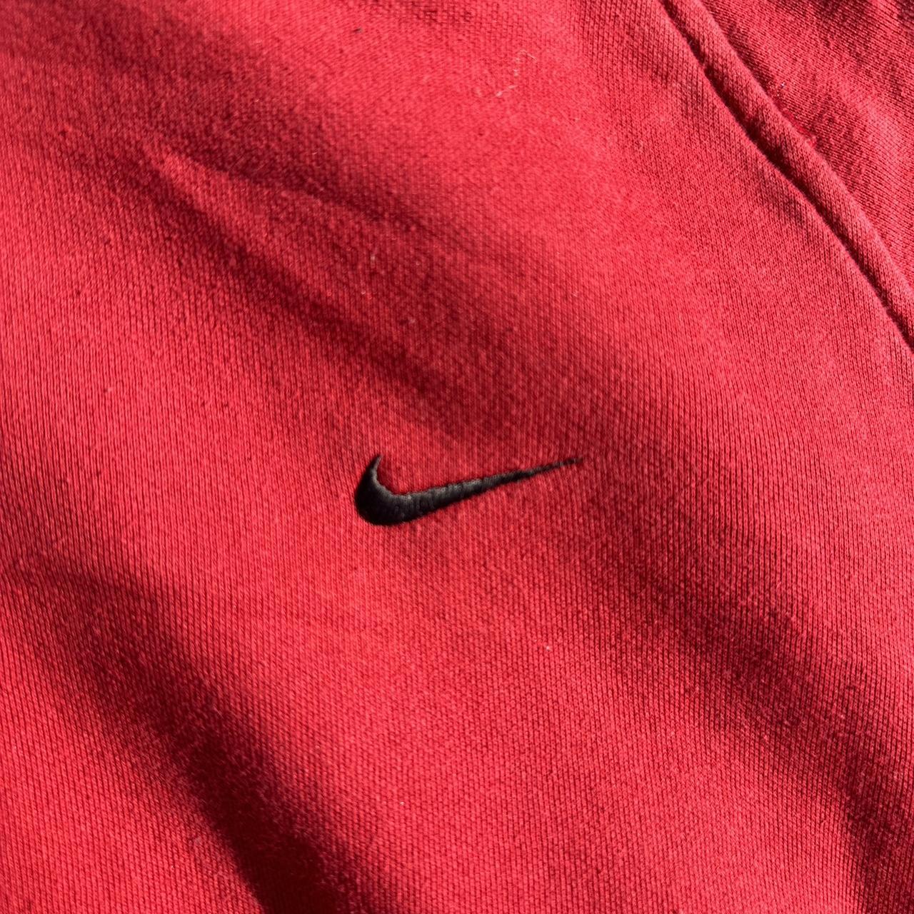 vintage 2000s y2k red nike hoodie fits L perfect... - Depop