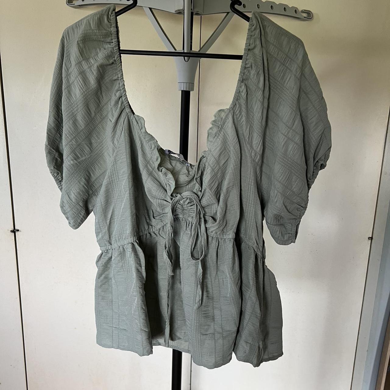 you + all drawstring front top size 18 - Depop