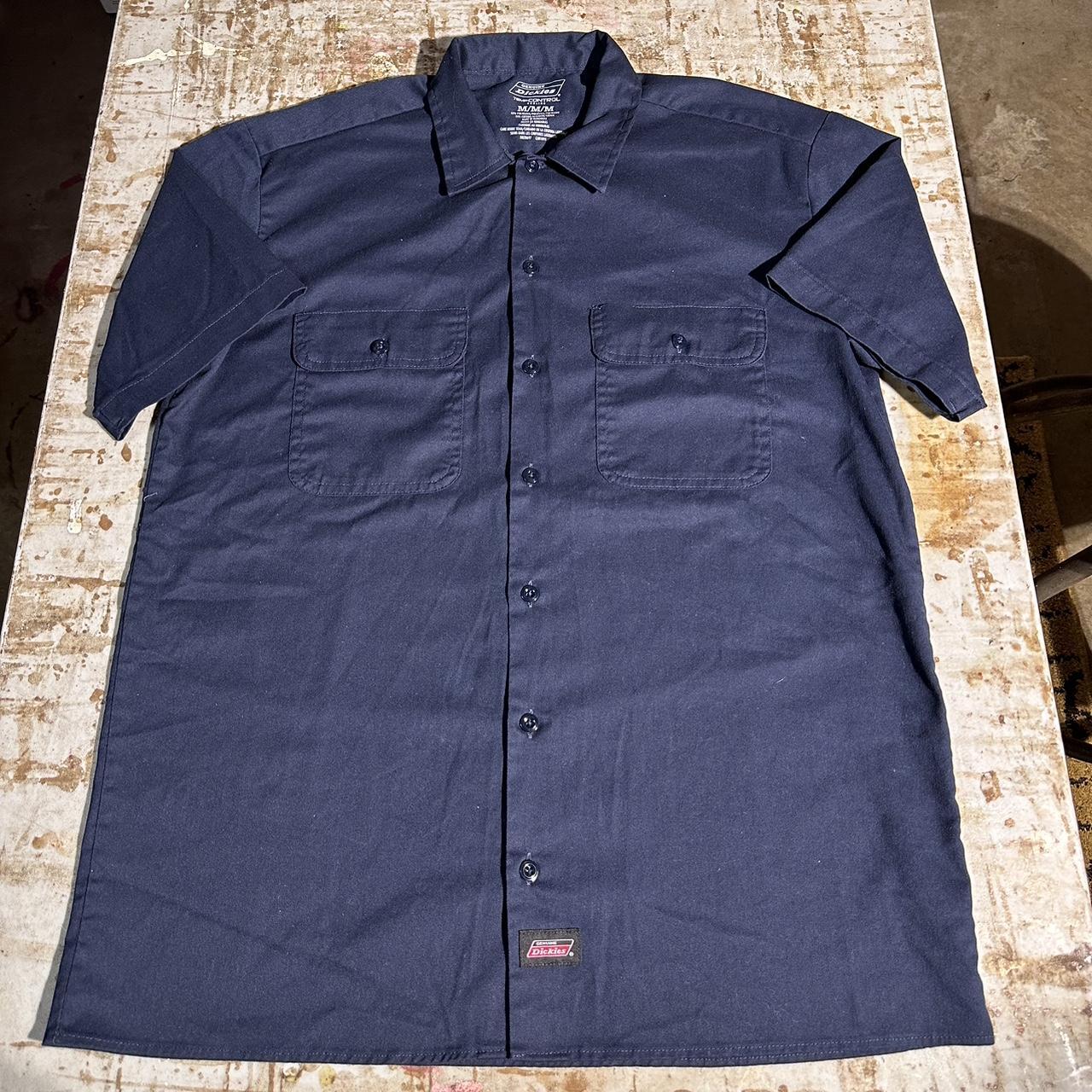 Genuine Dickies Collard Button Down. 📏 Pit to Pit:... - Depop