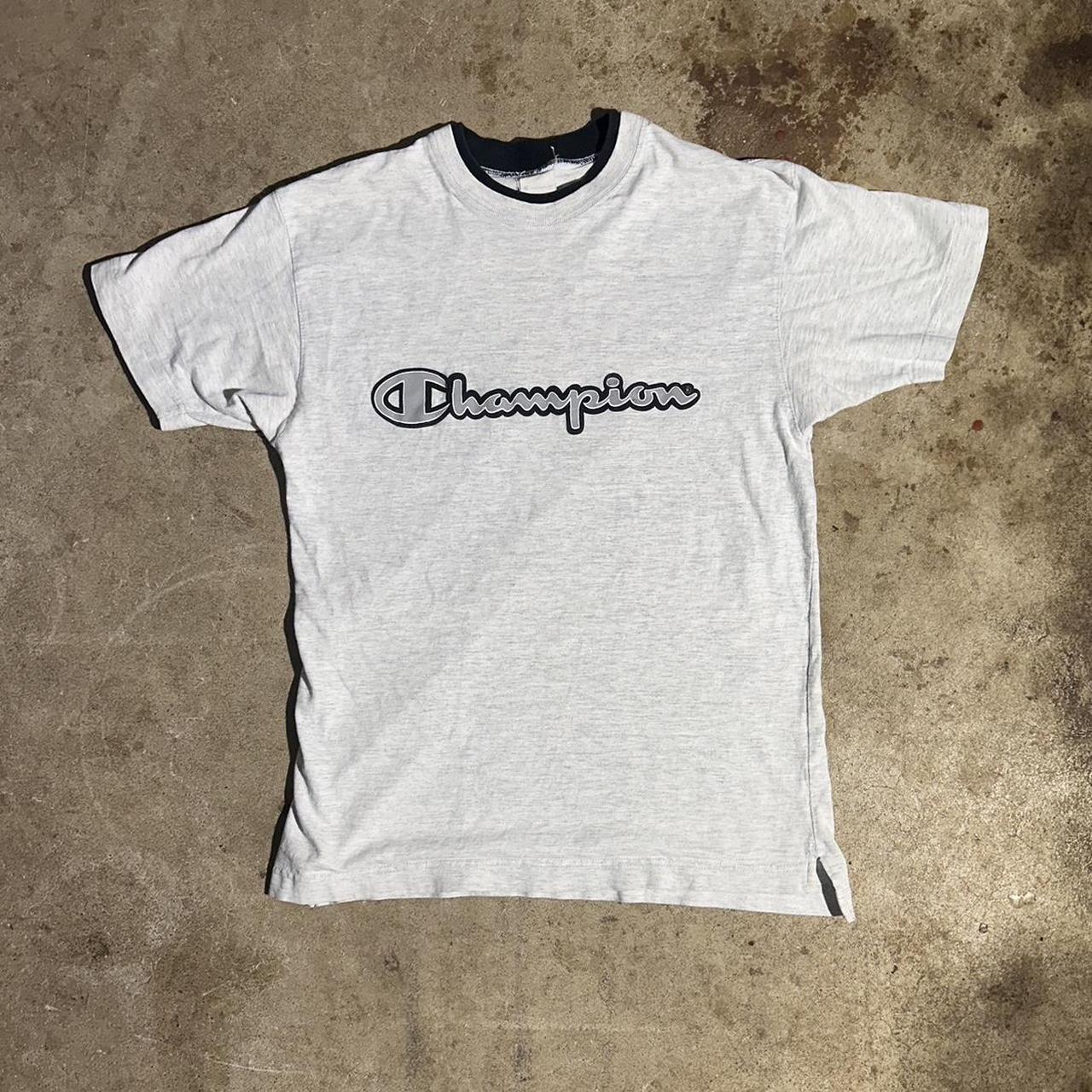 Vintage Champion Ringer Tee. 📏 Pit to Pit: 17in Top... - Depop