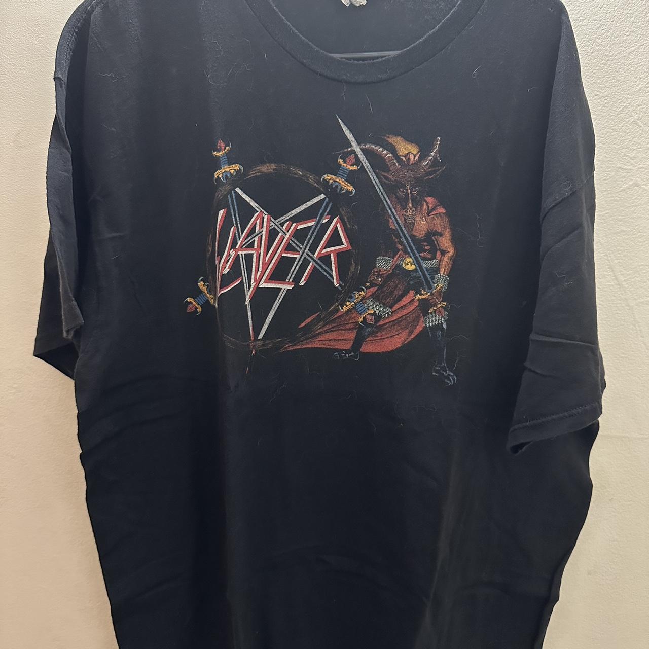 Slayer shirt from 2009 printed on a delta tag Shirt... - Depop