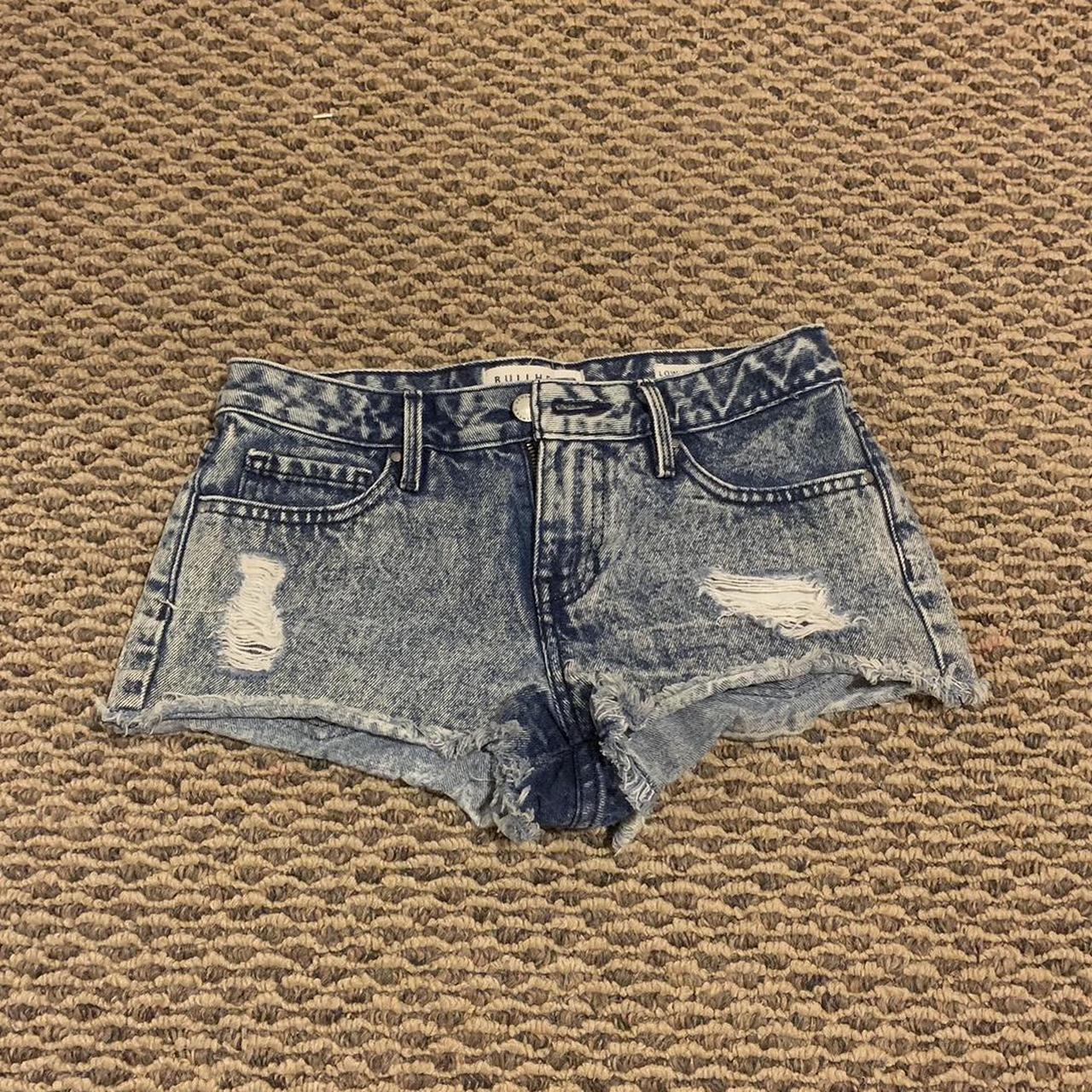 Women's Blue Shorts | Depop