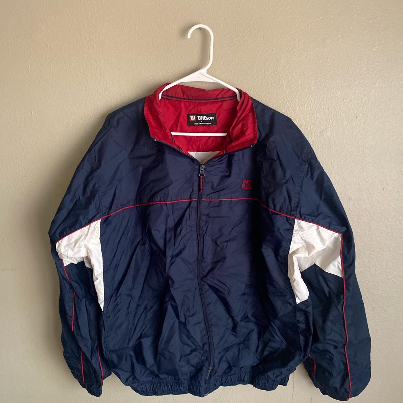 Vintage Wilson tennis windbreaker jacket!! Great... - Depop