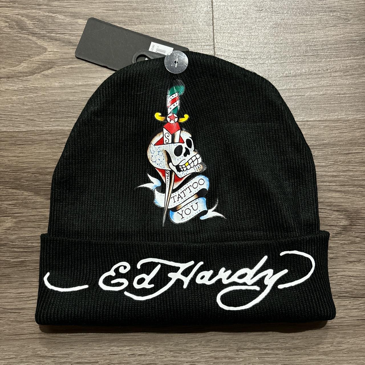 -Ed Hardy beanie -BNWT - Depop