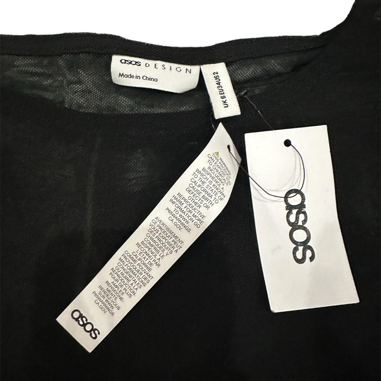 MESH BODYSUIT ASOS SIZE-2 FITS XS, S BRANDS NEW +... - Depop