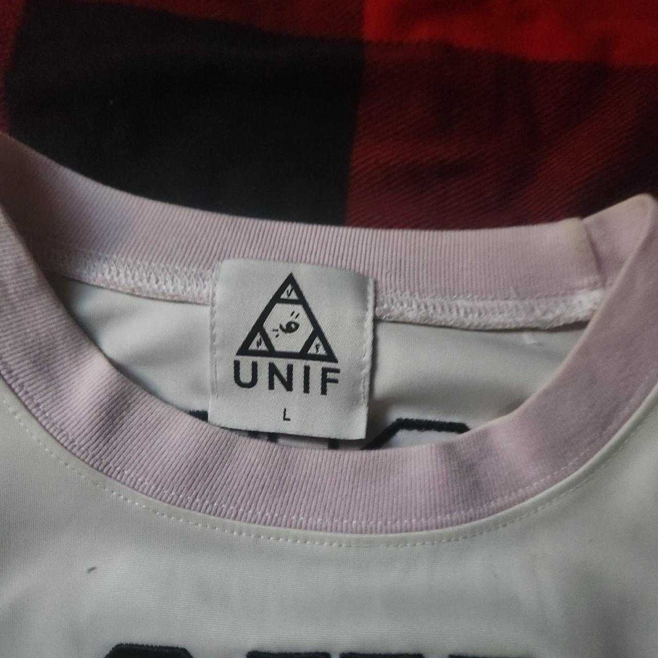 Rare UNIF 666 jersey, (special pink collar) Baggy... - Depop