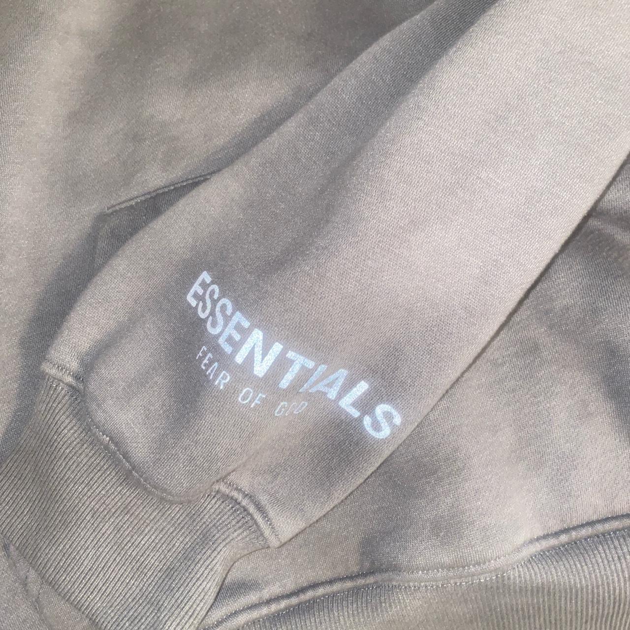 Dark oatmeal essentials hoodie perfect condition... - Depop
