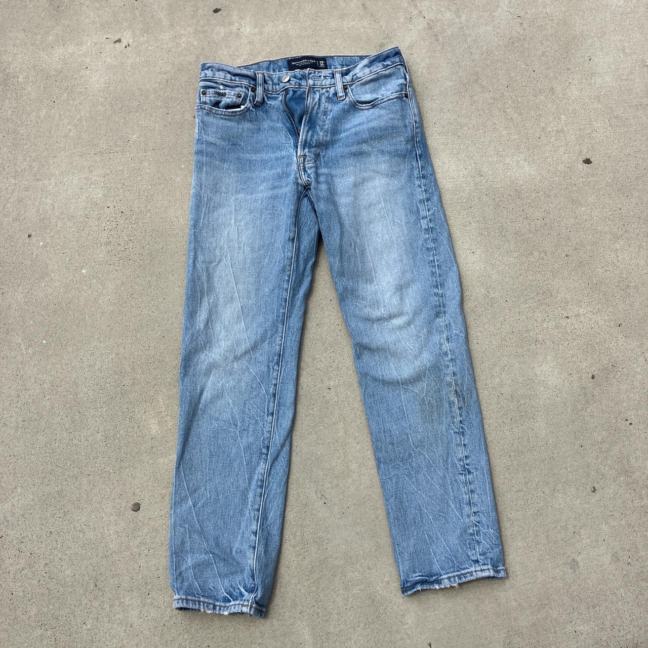 Vintage Abercrombie jeans 90s straight fit... - Depop