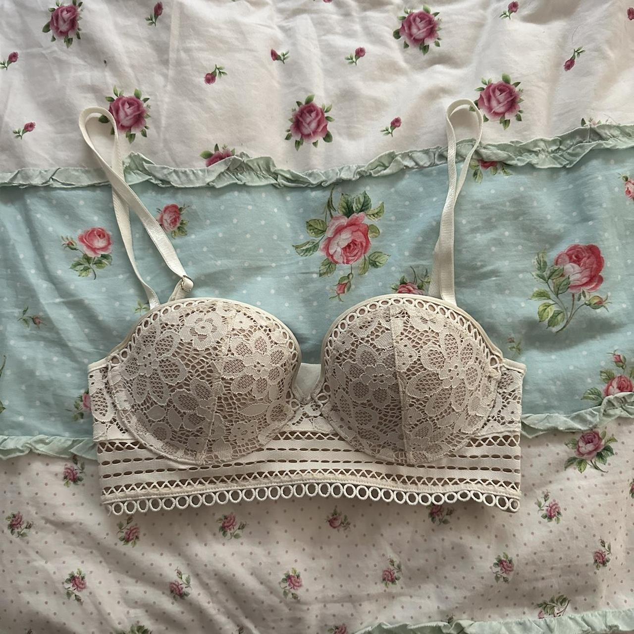 Black and white lace bra bundle! Black ones are... - Depop