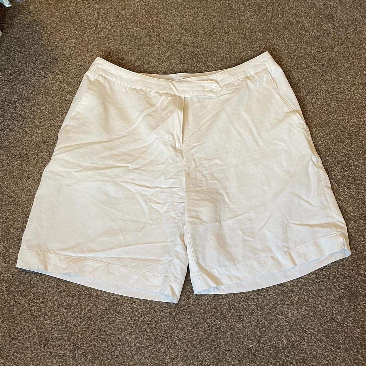 White jorts. No label. Worn a couple of times. No... - Depop