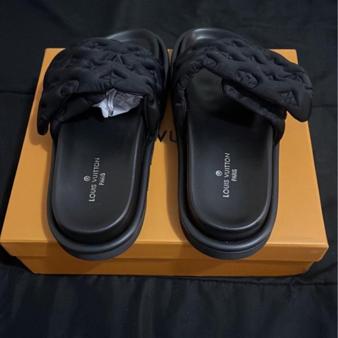 Womens Sandals Women’s LV slides Size 7 Brand new... - Depop