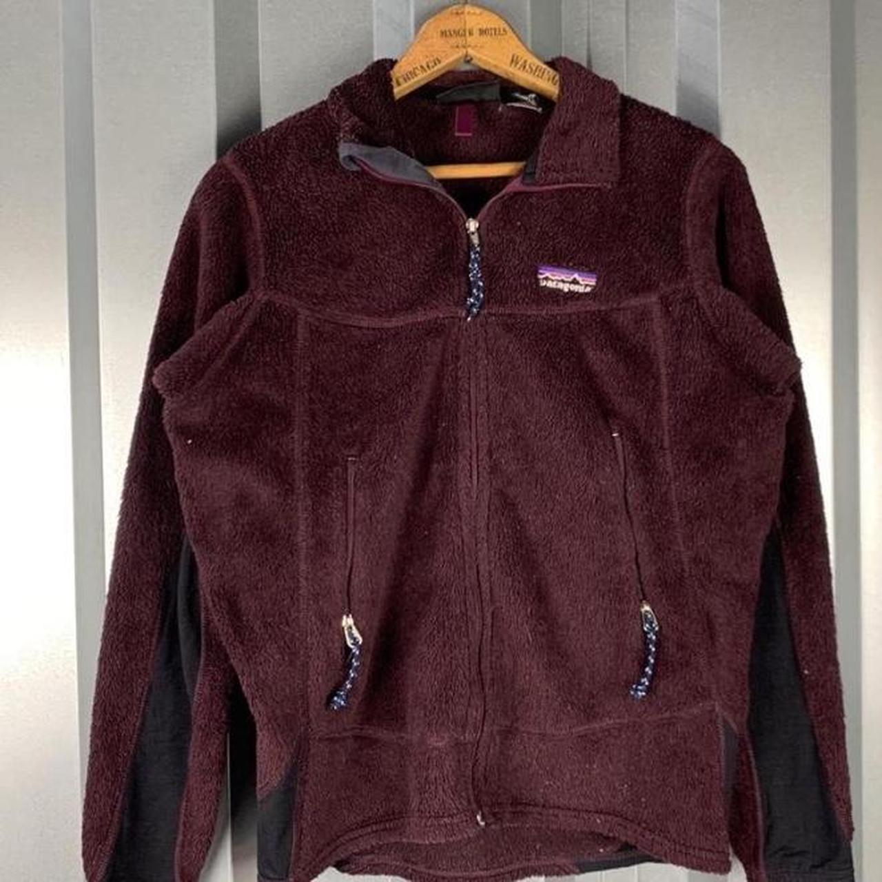 1990’s Vintage Patagonia Made in USA Women’s Maroon... - Depop