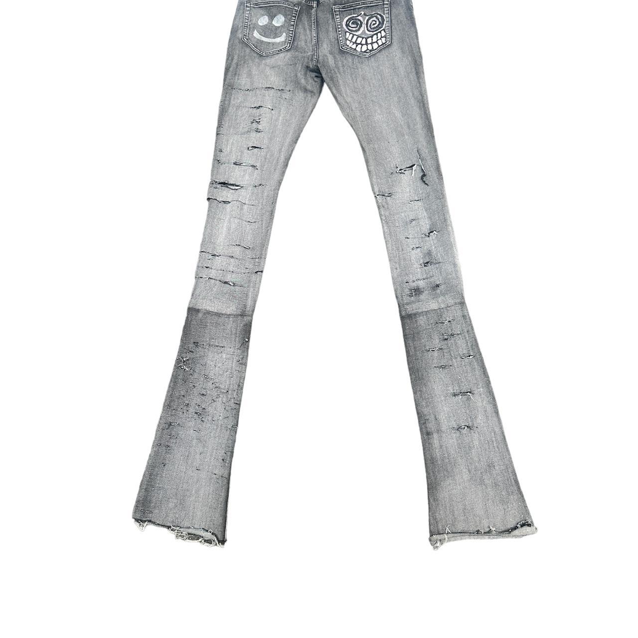 Vintage Grey Stacked Denim DELU 1:1 - Depop